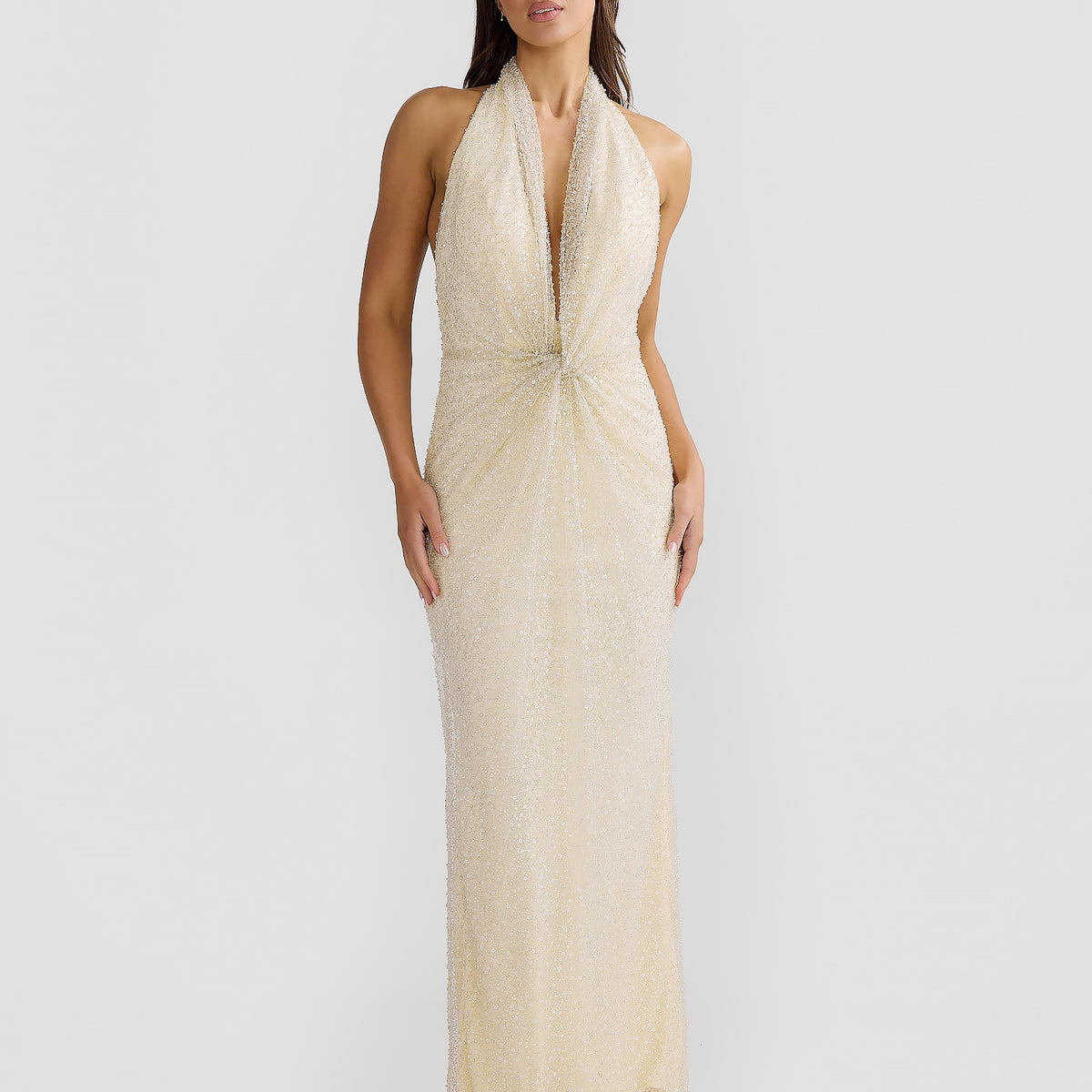 Paola Gown - Beige – Catherine Ferraro