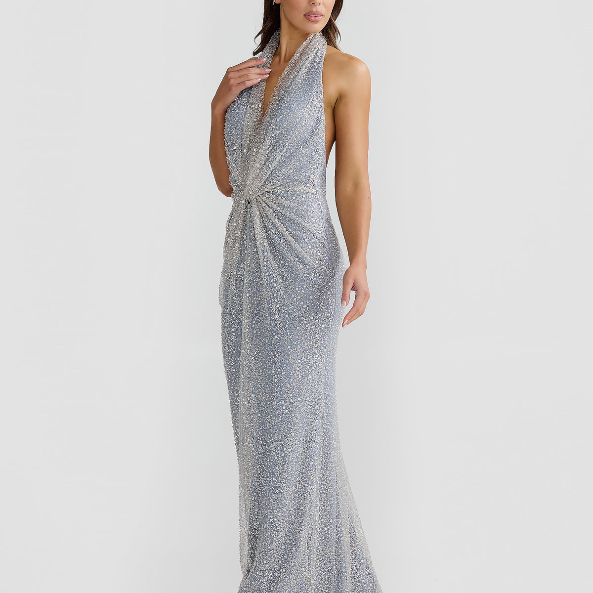 Paola Gown - Powder Blue – Catherine Ferraro