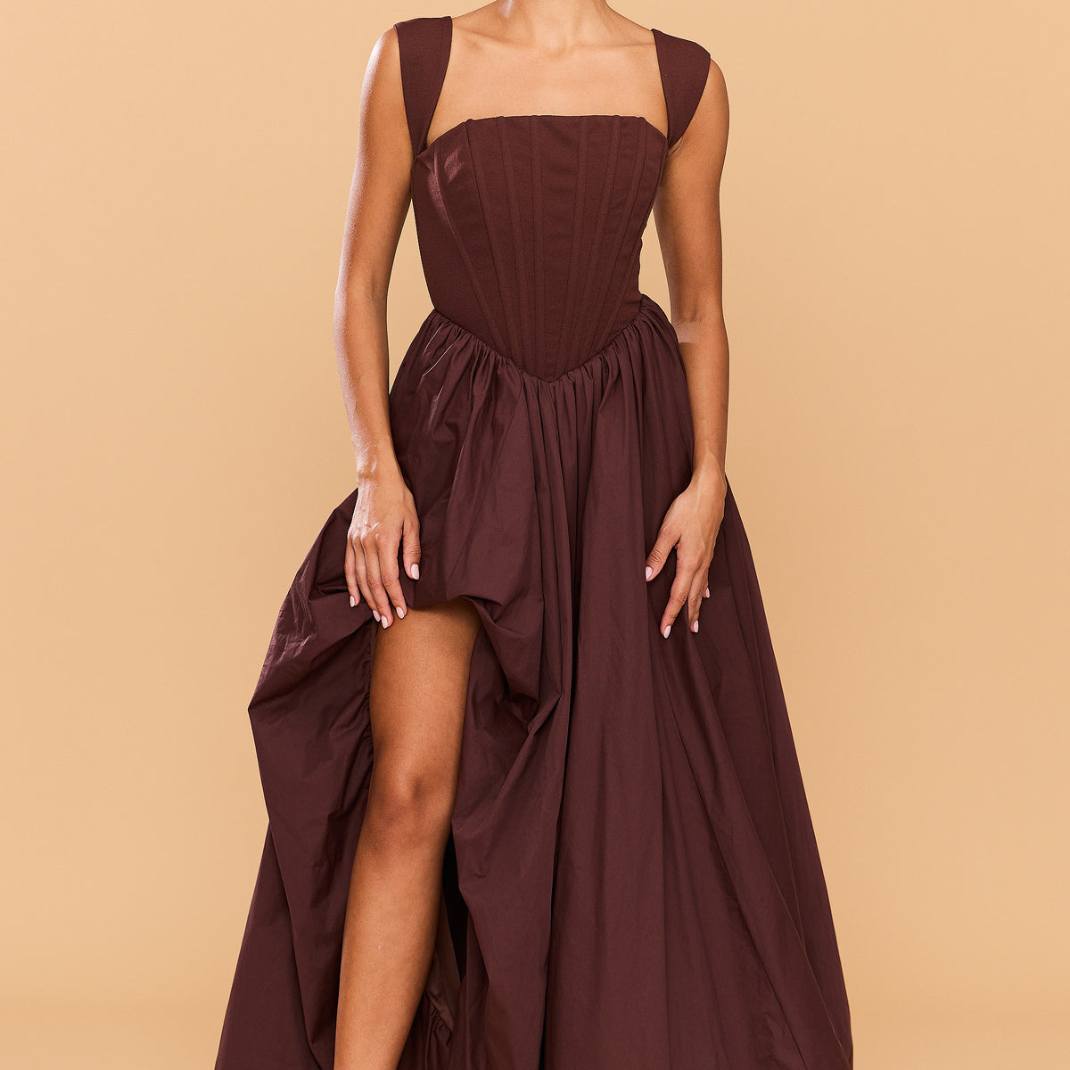Malanie Gown - Chocolate – Catherine Ferraro
